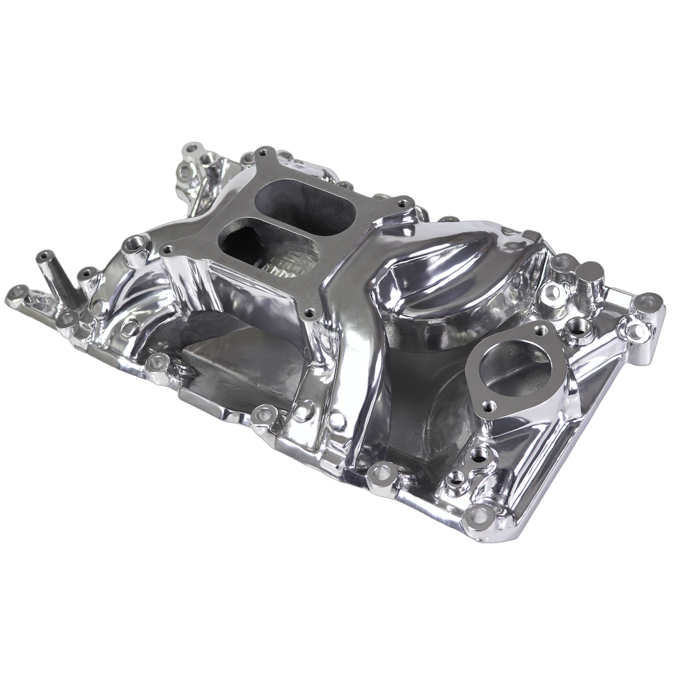 Mopar Chrysler Dodge SB 318 340 360 MidRise Aluminum Intake Manifold ...