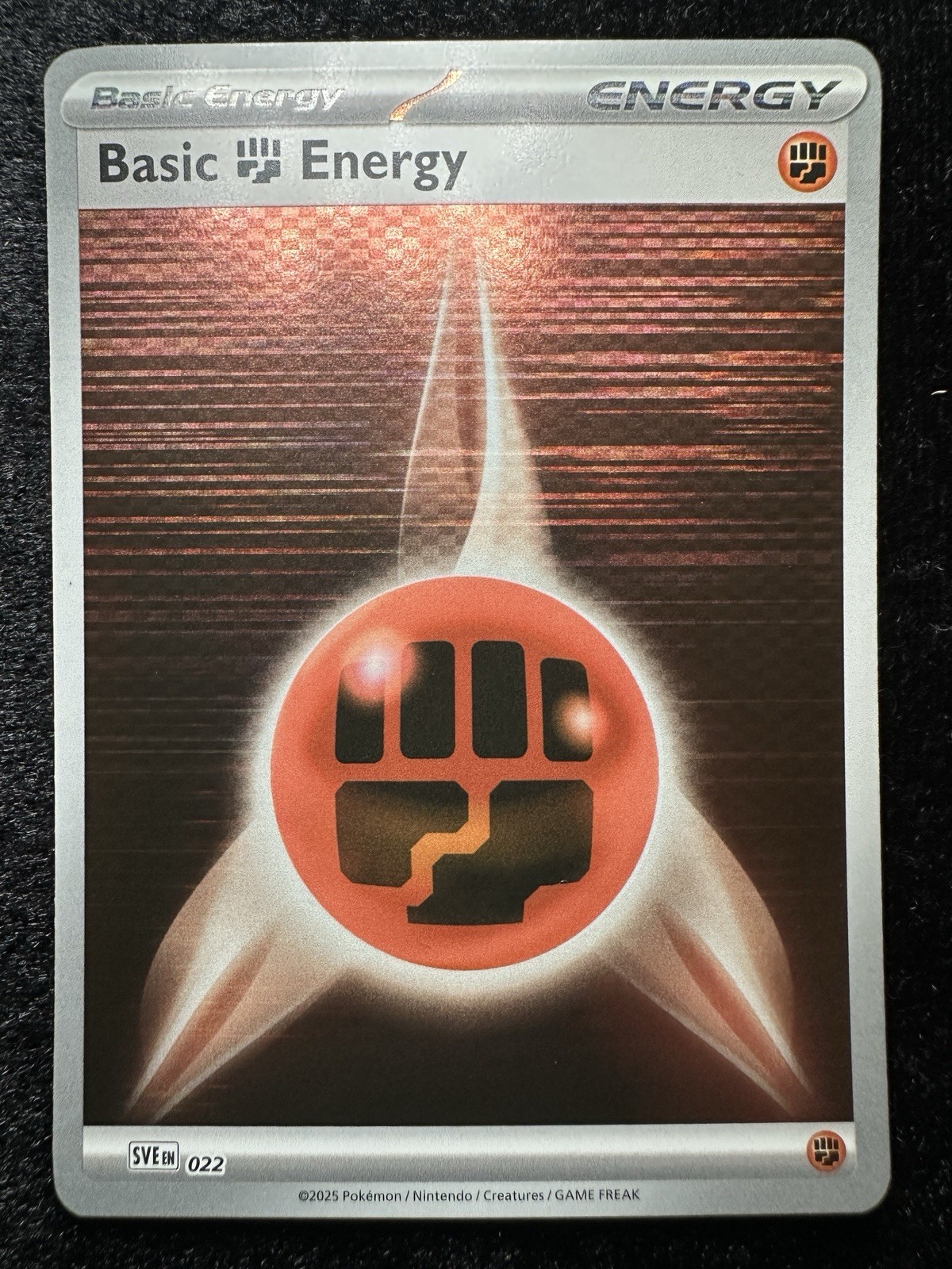 Basic Fighting Energy 022 Sve: Scarlet & Violet Energies Reverse Holo ...