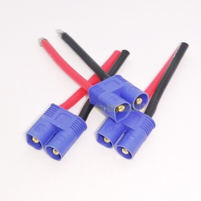 3Pcs Male EC3 Plug Connector 5CM 14AWG Wire Silicone Cable for Toy ...
