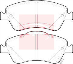 Apec PAD1641 Brake Pad Set for sale online | eBay