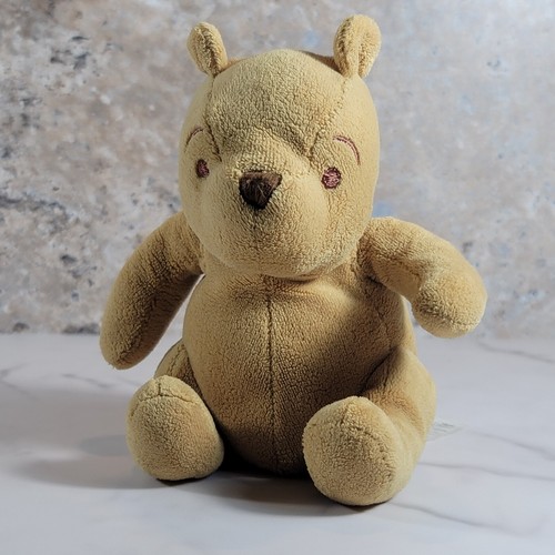 VINTAGE DISNEY'S GOLDEN BROWN WINNIE THE POOH RATTLE PLUSH LOVEY DOLL ...