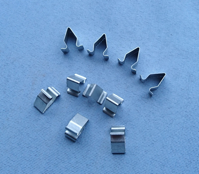 16x Blech Klemme Metall Halterklammern Steckklammer Silber 321 | eBay UK