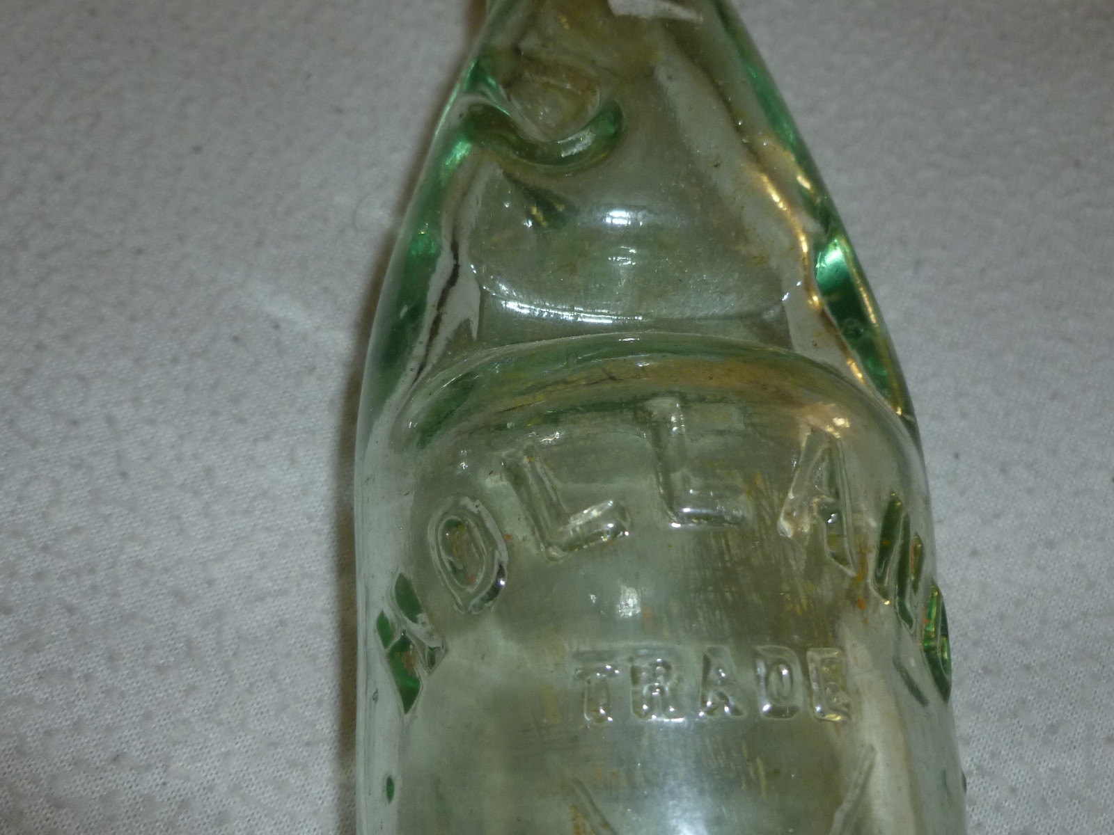 VINTAGE CODD NECK BOTTLE W GLASS MARBLE ANTIQUE HOLLAND MOORSIDE ROAD ...
