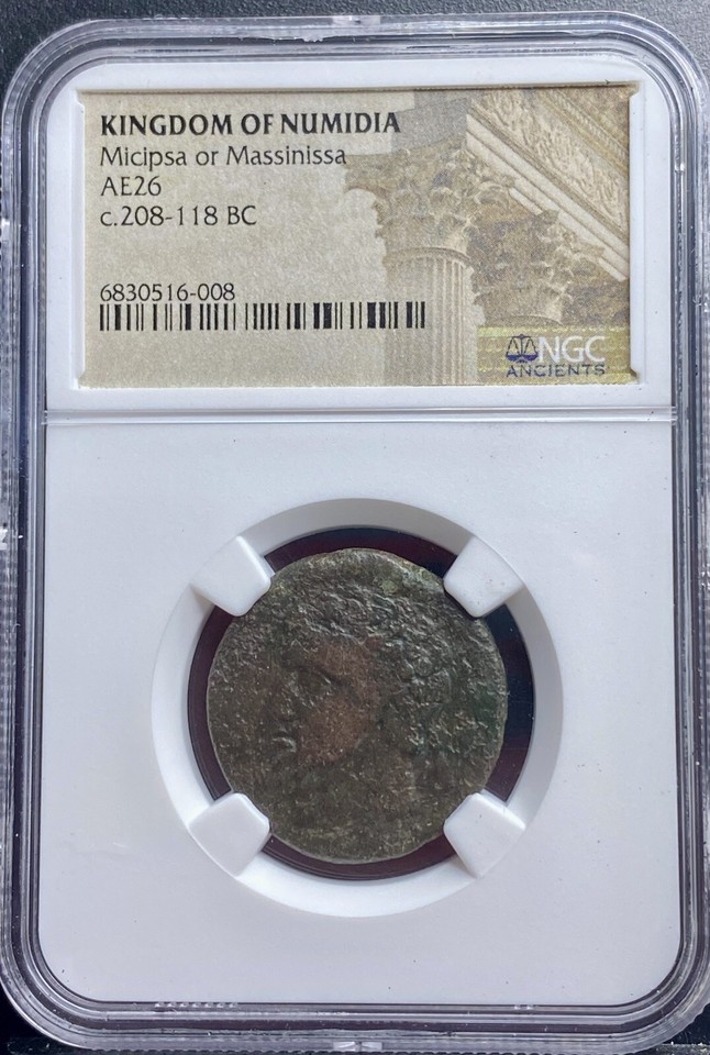 Numidian Empire Coin 208BC-118BC Punic War Carthage Era NGC Ancient ...