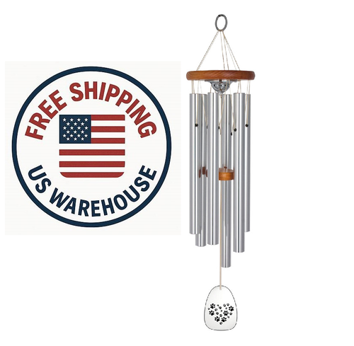 "Paw Heart Memorial Pet Wind Chime Cremation Urn - WS-AGMU-Pheart ...