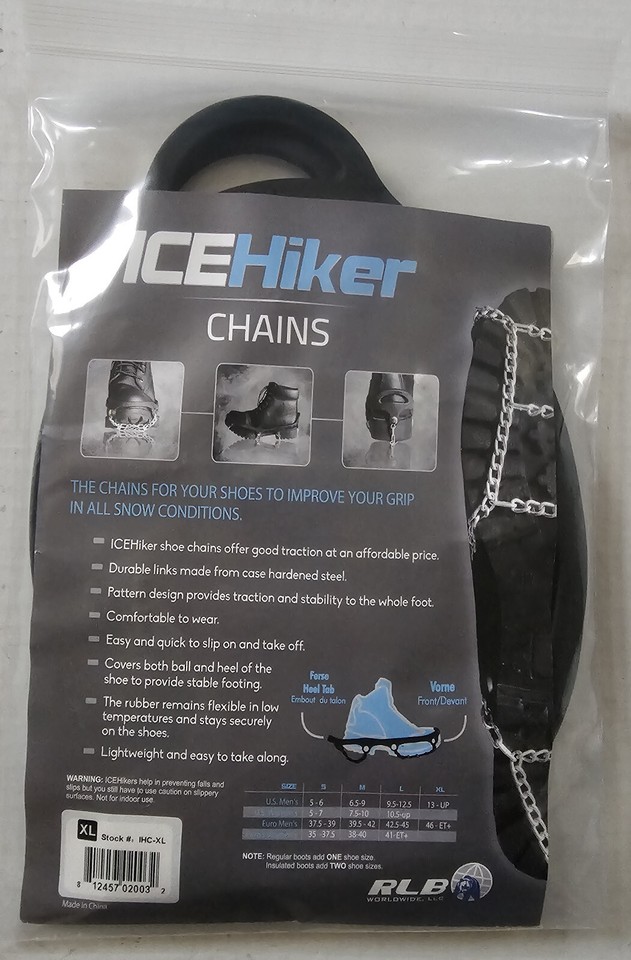 Grizzlar IceHiker ExtraLarge Ice Cleat Shoe Boot Tread Grip Crampon ...