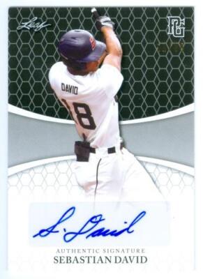 SEBASTIAN DAVID "AUTOGRAPH /50" LEAF PERFECT GAME NATIONAL 2022 See ...