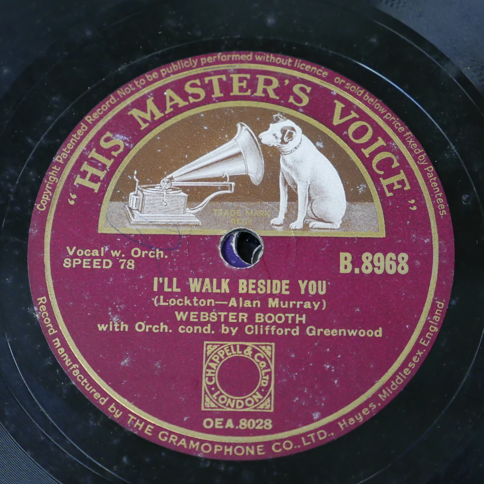 78rpm WEBSTER BOOTH i`ll walk beside you / macushla | eBay UK