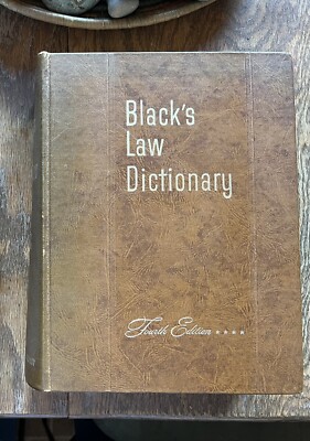 Blacks Law Dictionary Deluxe Fourth Edition (1951 Henry Campbell Black ...