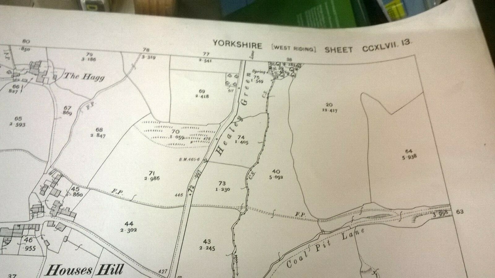 Ordnance Survey Map: Second Edition 1907, Cowmes/Almondbury, CCXLVII 13 ...