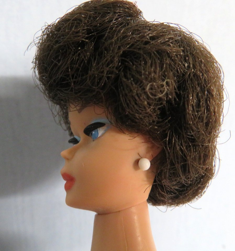 Vintage Bubble Cut Side Part Barbie Solid Body Doll 1st Issue 1962 | eBay