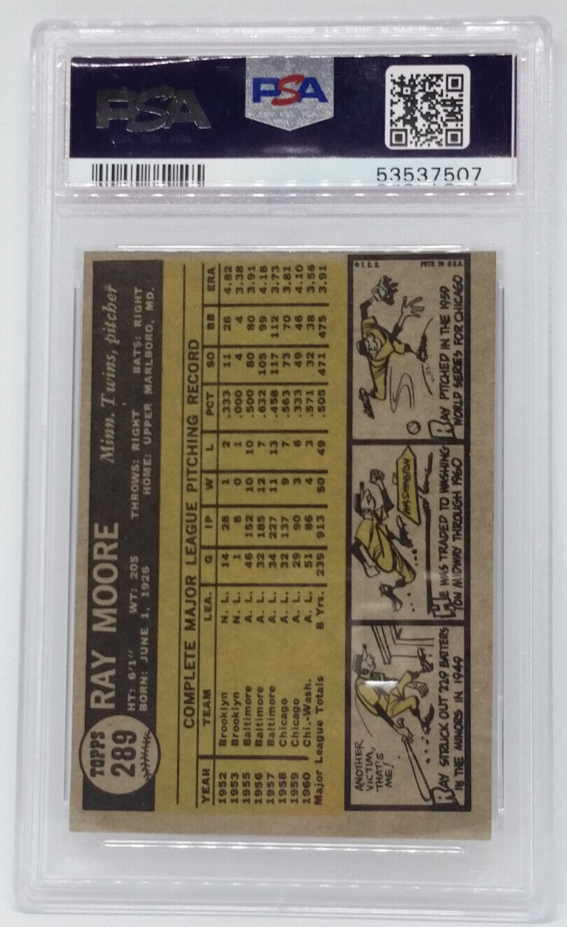 1961 Topps - #289 Ray Moore for sale online | eBay