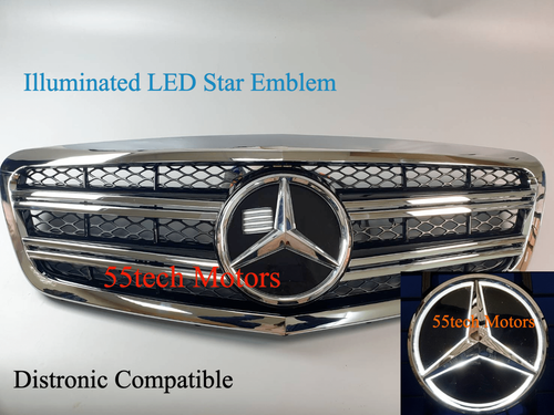 Mercedes W221 LED Illuminated Star Grille grill 2010 2013 S550 Grill ...