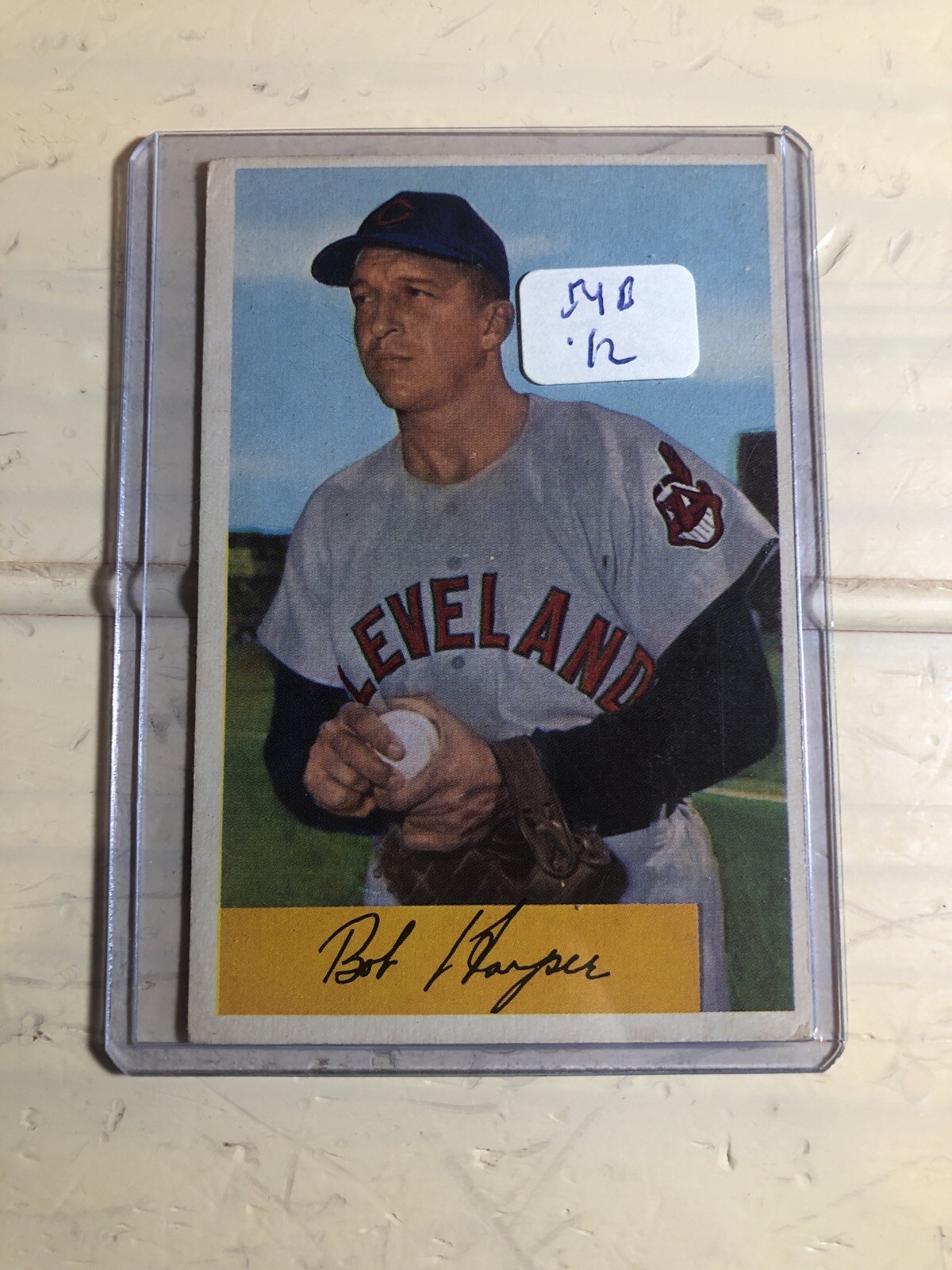 Bob Hooper Cleveland Indians 1954 Bowman Baseball Card #4 | eBay