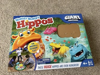 Hasbro Hungry Hungry Hippos Giant Edition Game Fun Indoor and Outdoor ...