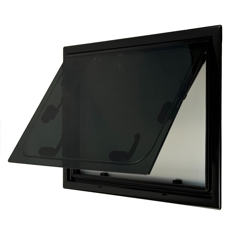 Tinted Flat Camper Van Cassette Window With Black Blind Frames Caravan ...