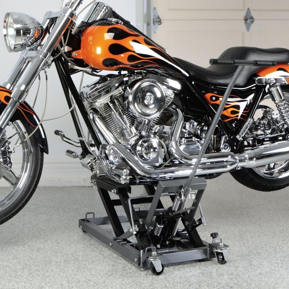 Motorcycle ATV Jack Lift Stand Hydraulic Quad Dirt Street Bike Hoist ...