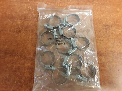 McMaster Carr Stainless Steel Hose Clamps, DB1266702026 4053, Lot of 10 ...