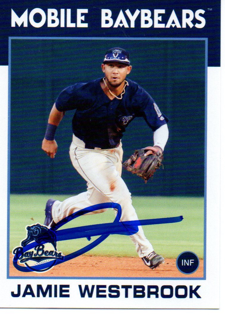 Jamie Westbrook 2016 Mobile BayBears Signed Card | eBay
