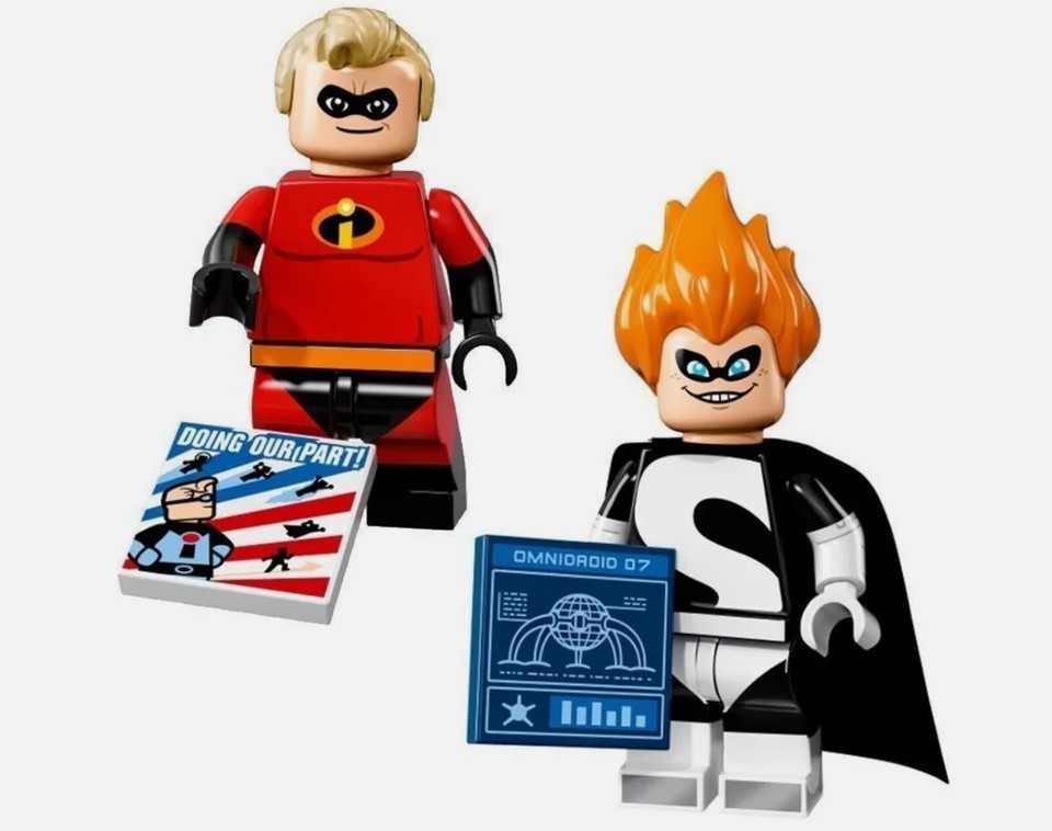 LEGO Disney Mr. Incredible & Syndrome Minifigure Set 71012 The ...