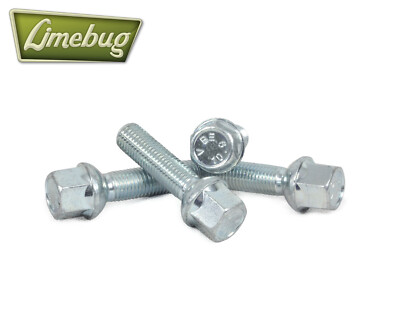 M12 x 1.5mm 40mm Long Wheel Bolts x4 Chrome Radius Steel Wheels | eBay