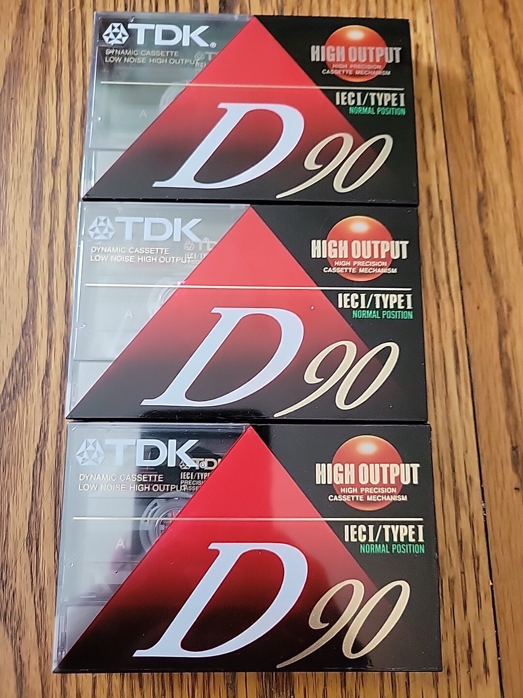 3 TDK D90 Cassette Tapes Audio High Output Blank ICEI/Type I sealed ...