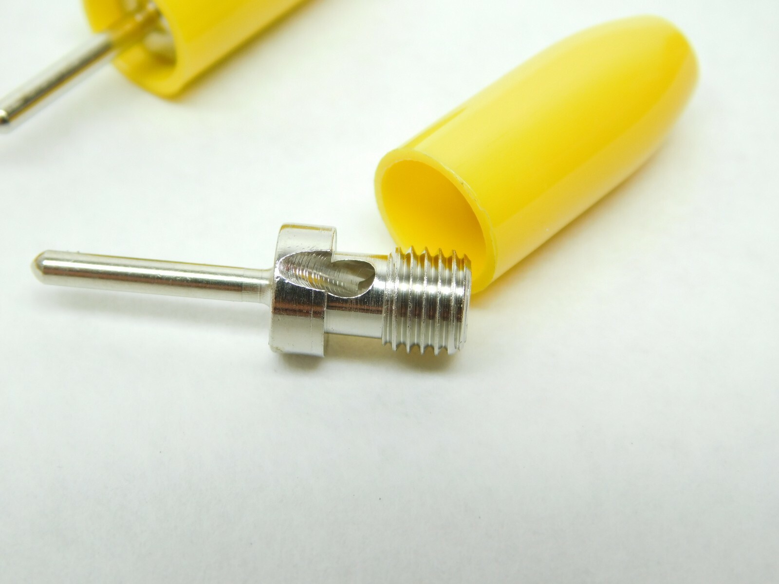 2 PAIRS! TEST PLUGS JACKS JOHNSON CLINCH TIP PLUG YELLOW SOLDER LV | eBay