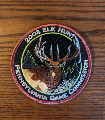 2008 PENNSYLVANIA GAME COMMISSION ELK HUNT PATCH 4" DIAMETER | eBay