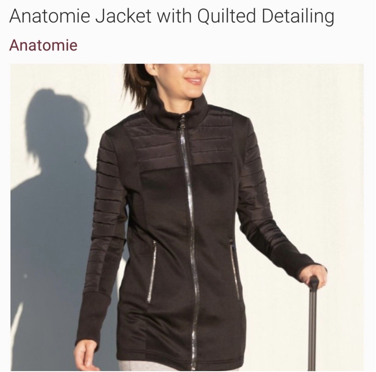 Anatomie Quilted Lightweight Gray Travel Women’s Jack… - Gem