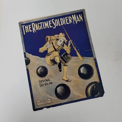 The Ragtime Soldier Man Irving Berlin 1912 Irving Berlin Piano Vocal ...