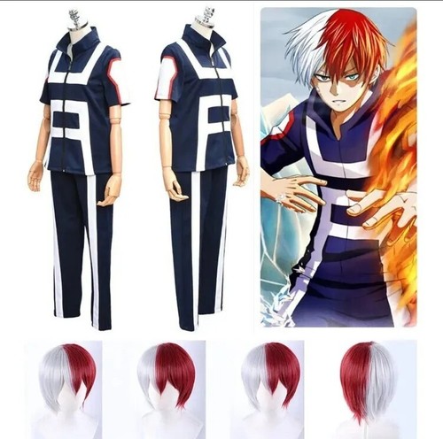 My Hero Academia Shoto Todoroki Cosplay Costume Sport… - Gem