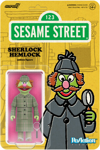 Super7 - Sesame Street - ReAction Figures Wv3 - Sherlock Hemlock [New ...