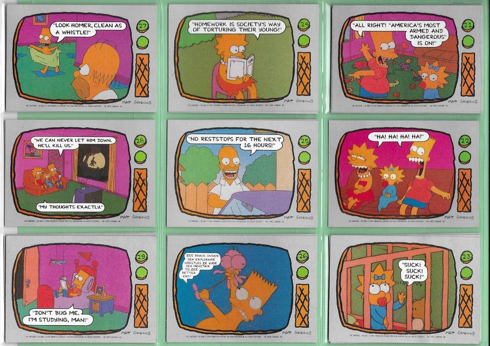 1990 Topps - The SIMPSONS - Pick Your Cards & Fill Your Sets - Cards (2 ...