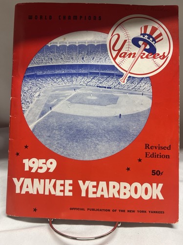 1959 New York Yankees Yearbook. World Series Champs. Mantle, Berra ...