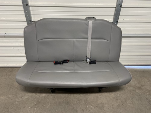 2008-2014 Ford Econoline Van Bench Seat - 3 Person GRAY VINYL 3RD ROW ...