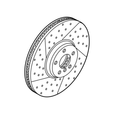 Genuine OEM Front Passenger Right Disc Brake Rotor For BMW 34106895648 ...