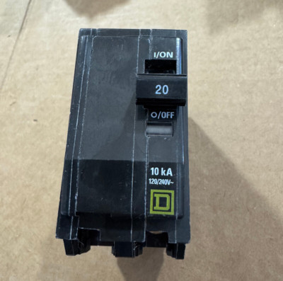 Square D QOB220 Bolt-On Circuit Breaker 2P 20A 120/240V New with Free ...