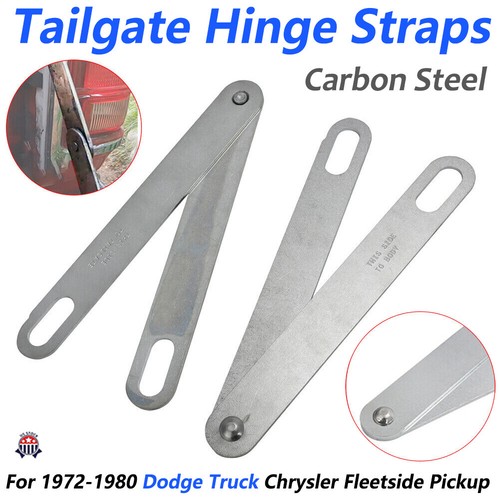 2PCS Tailgate Hinge Straps 3494077 For 1972-1980 Dodge Ram W150 D150 ...