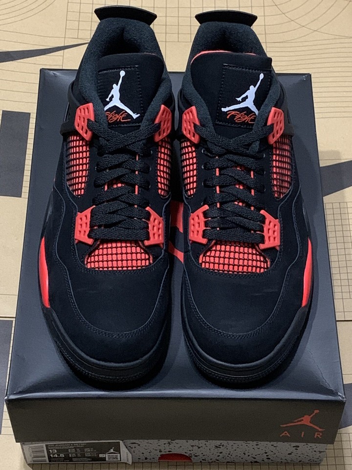 Nike Air Jordan 4 IV Crimson ‘Red Thunder’ CT8527-016 Men’s Size 13 ...