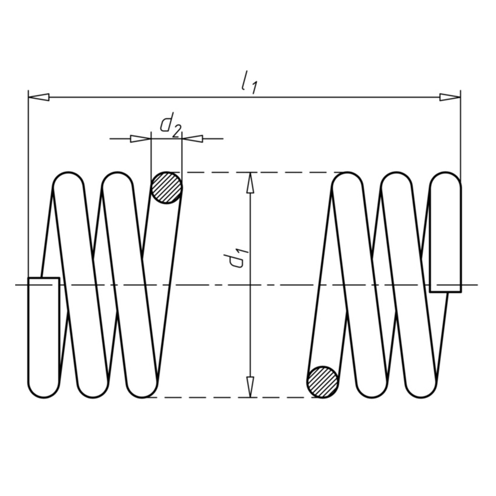 DRUCKFEDER DIN 2095 FEDERDRAHTSTAHLDRAHT, STAHL VERZINKT | eBay.de