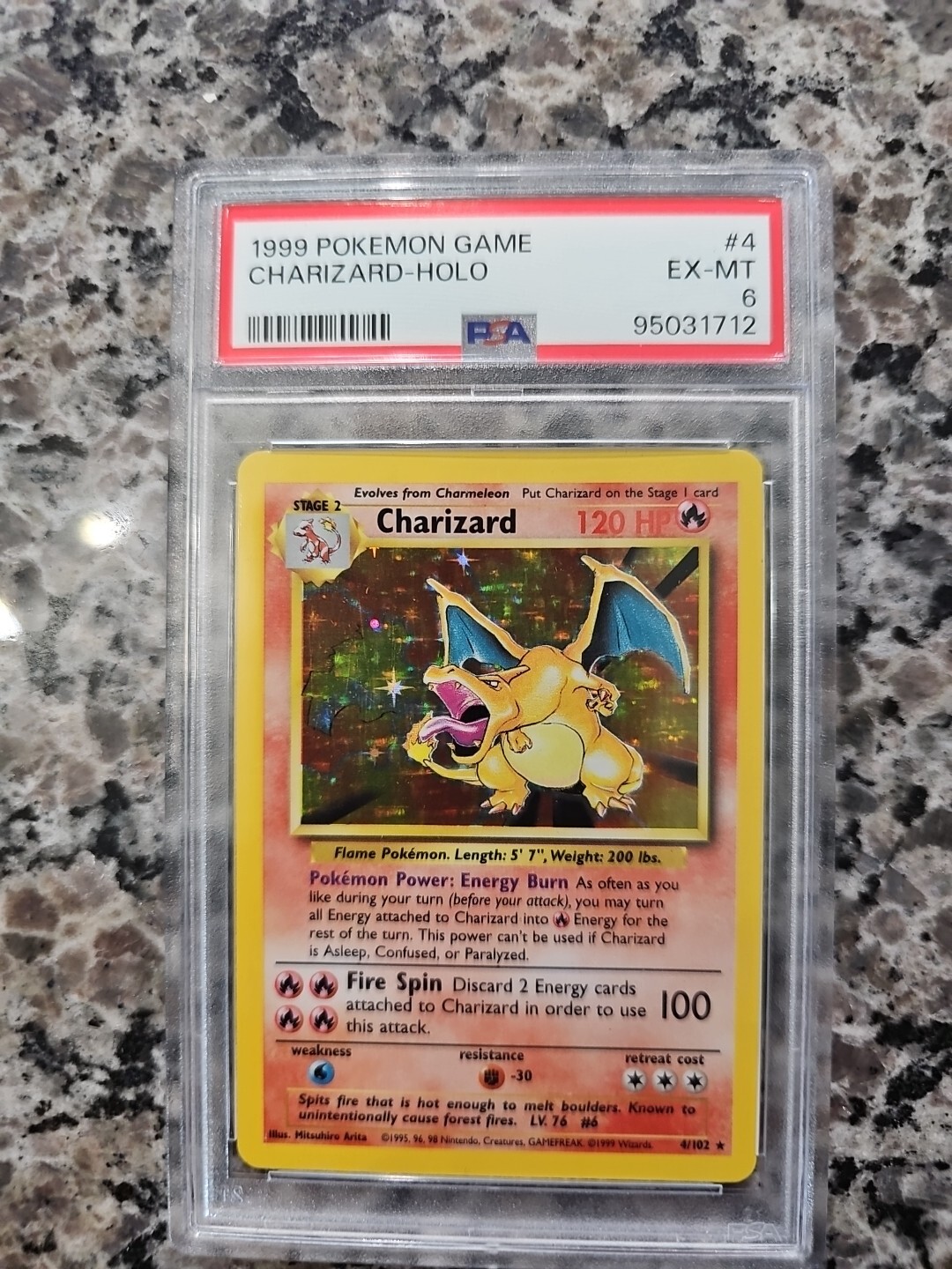 Charizard #4 Holo - Base Set Shadowless - Pokemon TCG - Graded PSA 6 | eBay
