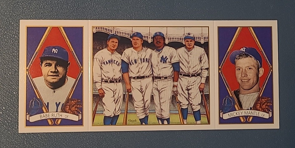1993 UD B.A.T. Triple Fold Baseball Card Lot, MANTLE, RUTH, CY YOUNG ...