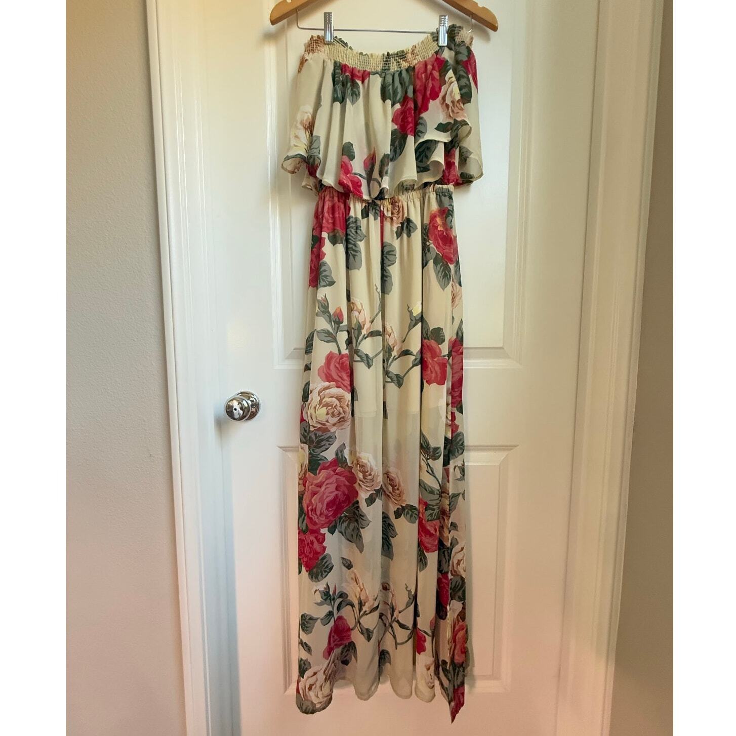 Show Me Your Mumu Lady Rose Hacienda Maxi Dress Size Large Wedding ...
