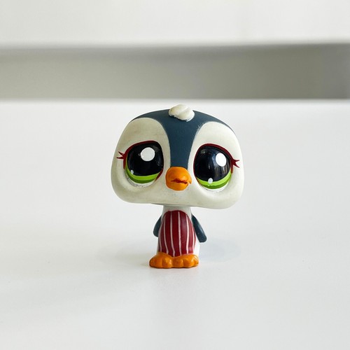 Littlest Pet Shop toys #1494 blue penguin with green Eyes for girl's ...