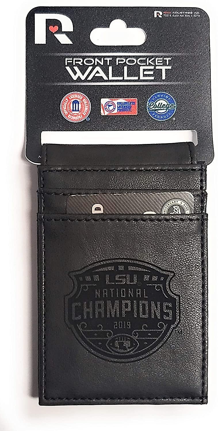 Louisiana State University LSU Tigers 2019 Champions Black Leather ...
