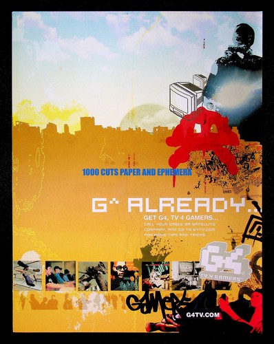G4 TV Channel 4 Gamers 2004 Trade Print Magazine Ad Poster ADVERT | eBay
