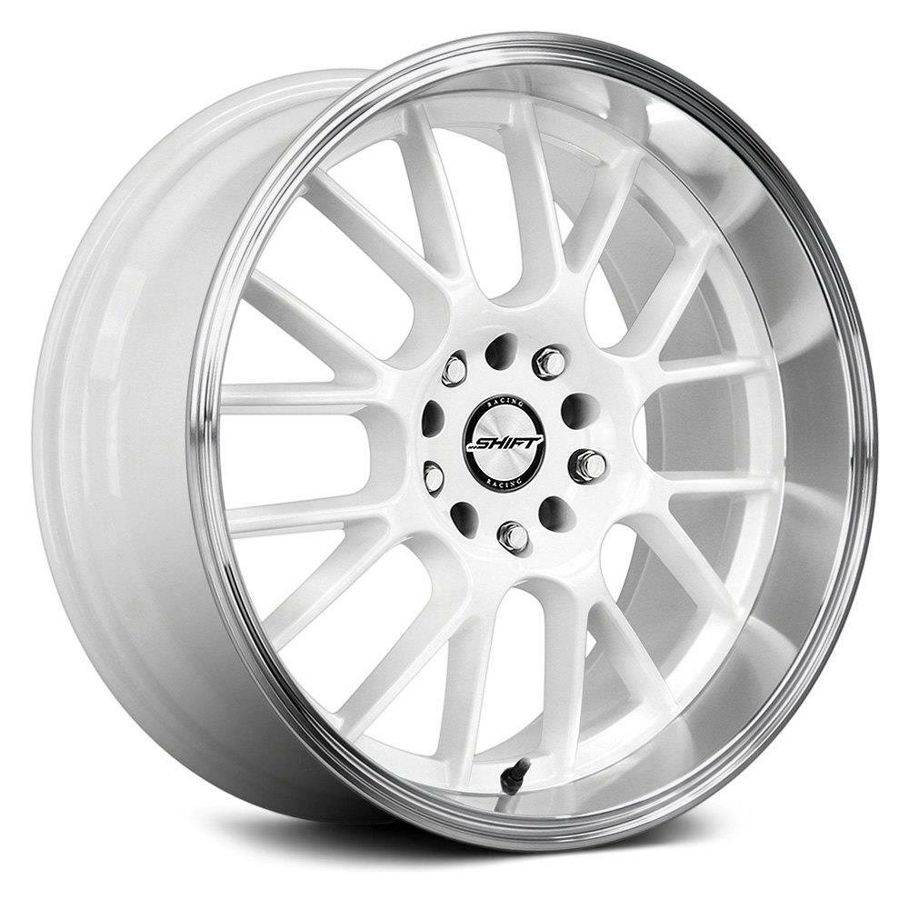 17 inch 17x7.5 Shift CRANK White wheels rims 5x120 +30 | eBay