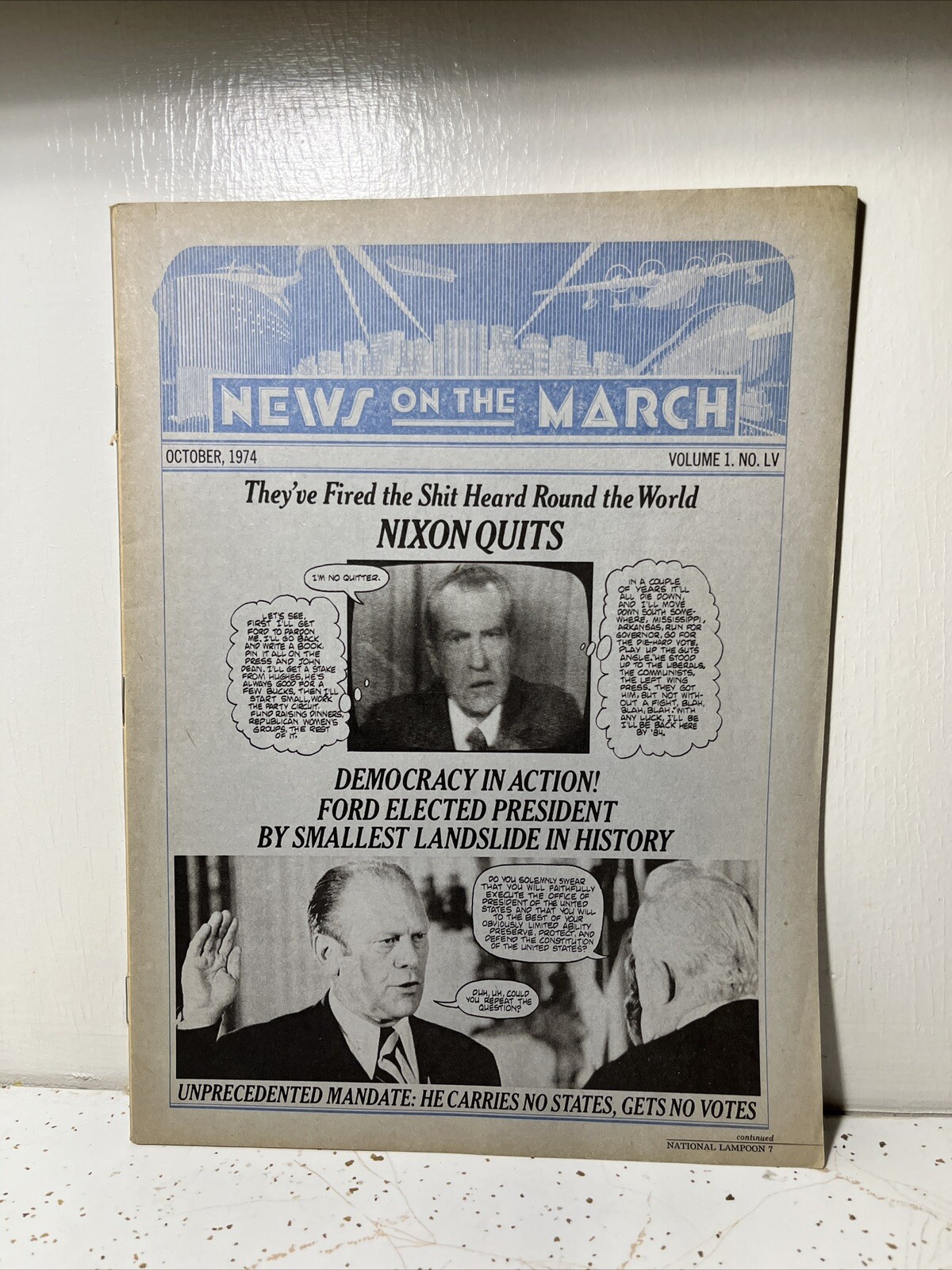 News on the March Magazines National Lampoon Oct 1974 Rare | eBay