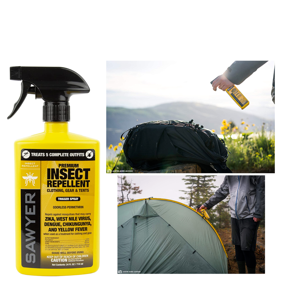 Sawyer 24 OZ Premium Permethrin Insect Repellent Spray for Lyme Ticks ...