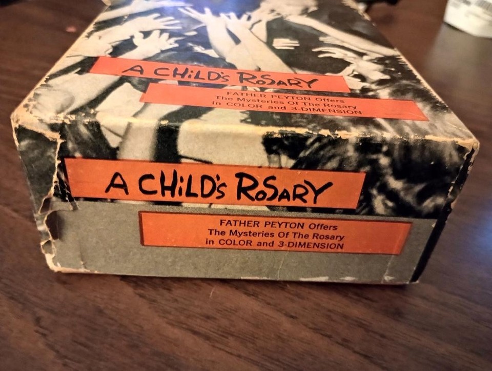 A Child's Rosary Father Peyton Viewfinder Orig. 1962 Box Complete-Minus ...